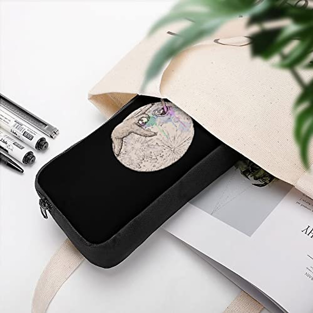 Sloth Coconut Drinking Pencil Case Pencil Pouch Coin Pouch Cosmetic Bag Office Stationery Organizer