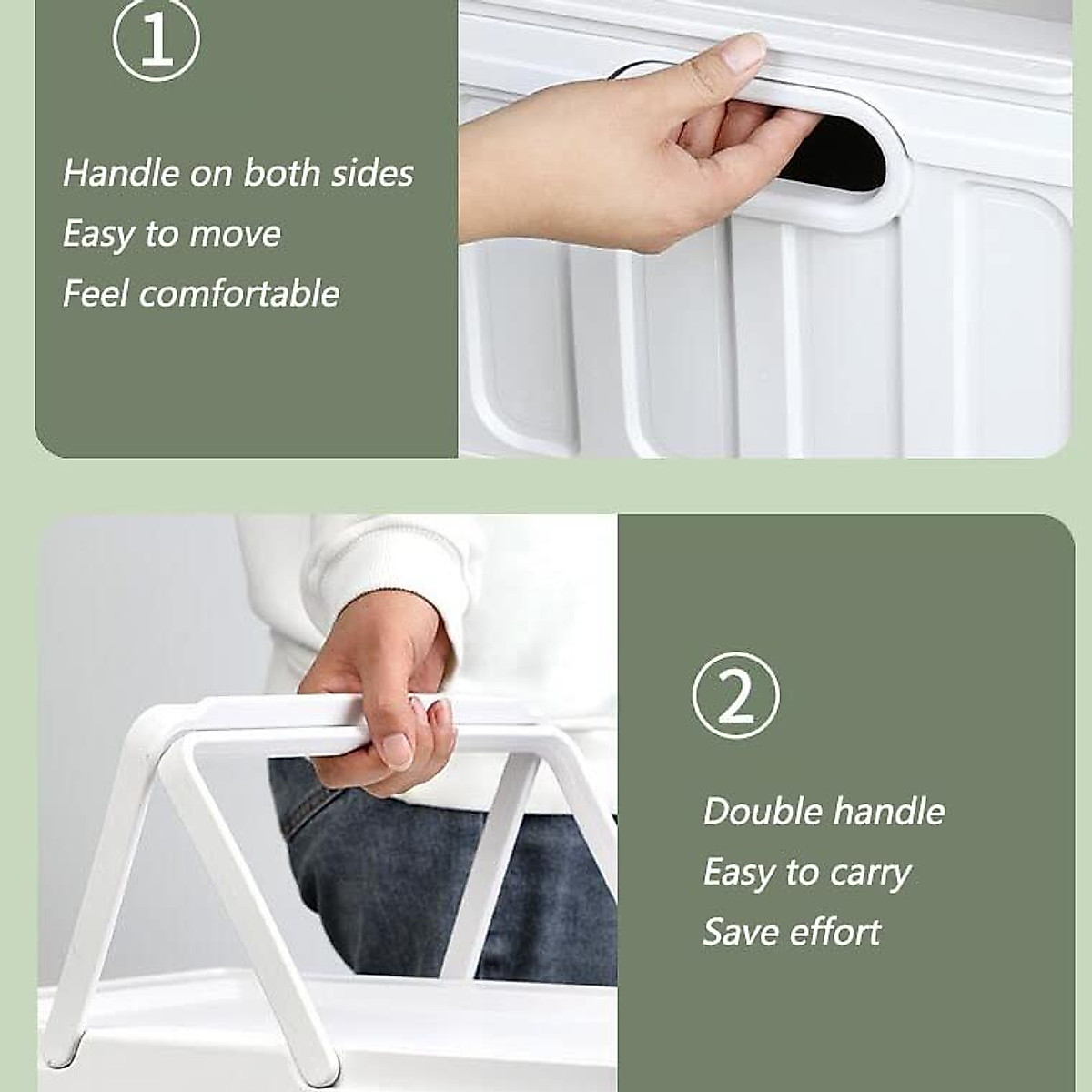 Collapsible Outdoor Storage Box with Cover 45L Foldable Camping Box Portable Trunk Car Grocery Case