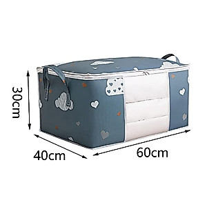 MagiDeal 2Pcs Storage Bag Containers Polyester Fabric Quilt Organizers