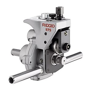 RIDGID 25638 975 Combo Roll Groover, Grooving Machine Mounts to RIDGID 300 Power Drive for Schedules 10, 40, and 80 Pipe, Chrome, Small