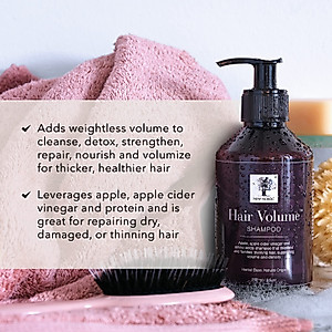New Nordic Hair Volume Shampoo, Herbal Recipe for Thicker Fuller Hair, Vegan, Clean Ingredients, 8.5 Fl Oz