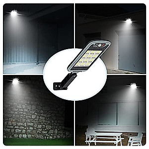 OKPRO S-144XM Solar Lights Outdoor, 5000LM Solar Flood Light Dusk to Dawn, Solar Powered Outdoor Lights with Security Motion Sensor, IP66 Solar Lights Outdoor Waterproof with Remote Control (4 Packs)