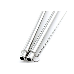 2 Venti Stainless Steel CocoStraw Replacement Straws 2qty For Hot & Cold Travel Mug To-Go Drink Cups