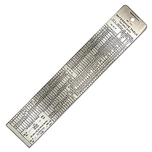 General Tools 715 Tap and Drill Reference Table