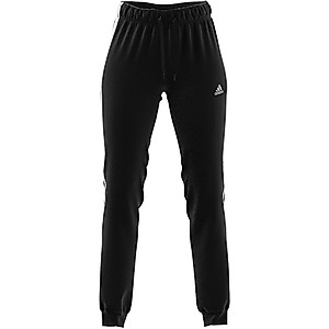 adidas Women's Essentials Fleece Tapered Cuff Pants, Black, Medium