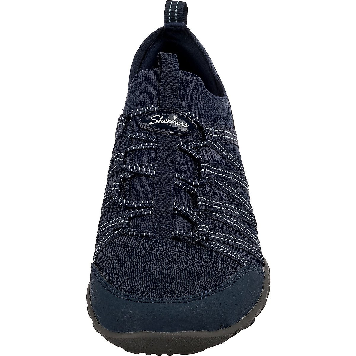 Skechers Women's Breathe Easy-First Light Sneaker, Navy, 7.5