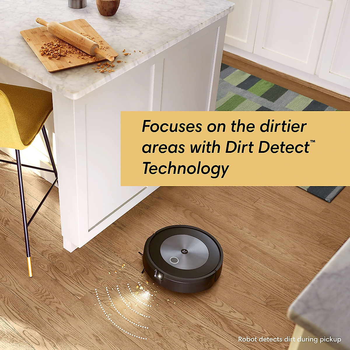 iRobot® Roomba® j7 (7150) Wi-Fi® Connected Robot Vacuum - Identifies and avoids obstacles like pet waste & cords, Smart Mapping, Works with Alexa, Ideal for Pet Hair, Carpets, Hard Floors