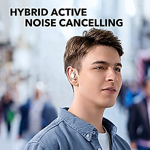 Soundcore by Anker Life A3i Noise Cancelling Earbuds, Deep Bass, Hybrid ANC, AI-Enhanced Calls with 4 Mics, 36H Playtime with Fast Charging, Bluetooth 5.2 Earbuds, 22 Custom EQ, Transparency Mode