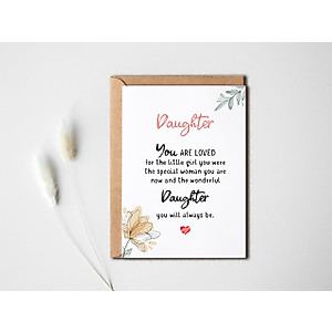 KrysDesigns Handmade Daughter Birthday Card - Daughter You Are Love Card - Happy Birthday Daughter - Greetings Card For Her