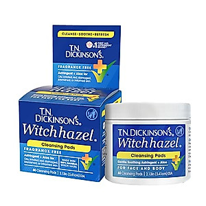 T.N. Dickinson's Witch Hazel Cleansing Pads, 60 Count