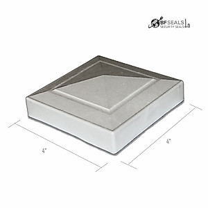 Plastic Post Cap, designed for 4 x 4 in. Elegant White color, 8 pcs. for The Wood 4"x4" Post You Must use The 3.5"x3.5" Cap.Extreme Weather Resistant, Made in USA. ONLY Delivery from USA.