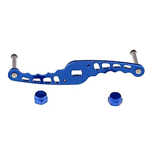 Leefasy 1 Piece New Replacement Fishing Reel Handle Metal Rocker Arm DIY Tackle, Blue