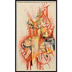 Untitled Modernist Painting by Philip Bellomo, Original Oil on Canvas, 45.5" x 25.5"