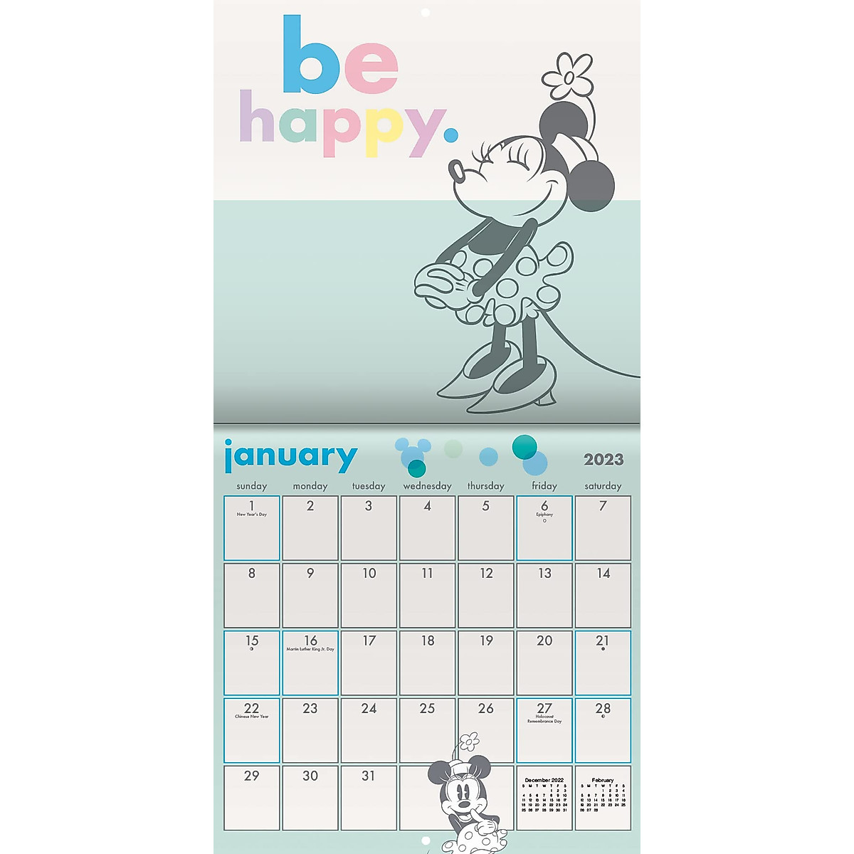 2023 Disney Minnie Mouse Wall Calendar