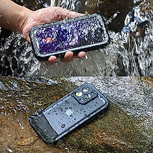 SPORTLINK for iPhone 13 Pro Max Waterproof Case - Shockproof Dustproof Phone Case with Screen Protector for iPhone 13 Pro Max, Full Body Protective Case for iPhone 13 Pro Max Cover 6.7'' Black