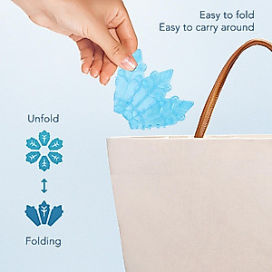 Coffee Strainer, Easy to Use Foldable Portable Snow Shaped Coffee Filter Maker for Drinks (Blue)