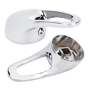 Tap Lever Handle, Faucet Handle Chrome Plated Zinc Alloy Bathroom Single Lever Faucet Handle Replacement for 35mm Valve Core Bathroom, Faucet Handles
