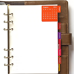 Office Decor 12 Sheets of Calendar Stickers 2024 Schedule Calendar Stickers Monthly Calendar Stickers Sticky Tabs Planner Sticker for Bullet Notebook Journal Stickers for Adults