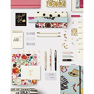 Kate Spade New York Greeting Card Set of 10 with Blank Interior and Lined Envelopes, This Is Not A Text (Gold)