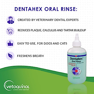 Vetoquinol Dentahex Pet Oral Hygiene Rinse, 8oz