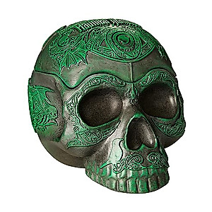 Spirit Halloween Disney's The Haunted Mansion Tabletop Skull | Officially Licensed | Home Décor | Horror Décor | Skull Decoration