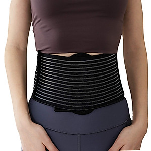 RiptGear Umbilical Hernia Belt for Men and Women - Abdominal Support Binder with Compression Pad - Supports Waist and Tummy after Surgery, Postpartum, and Belly Button Hernia Aid (Large/Extra Large)