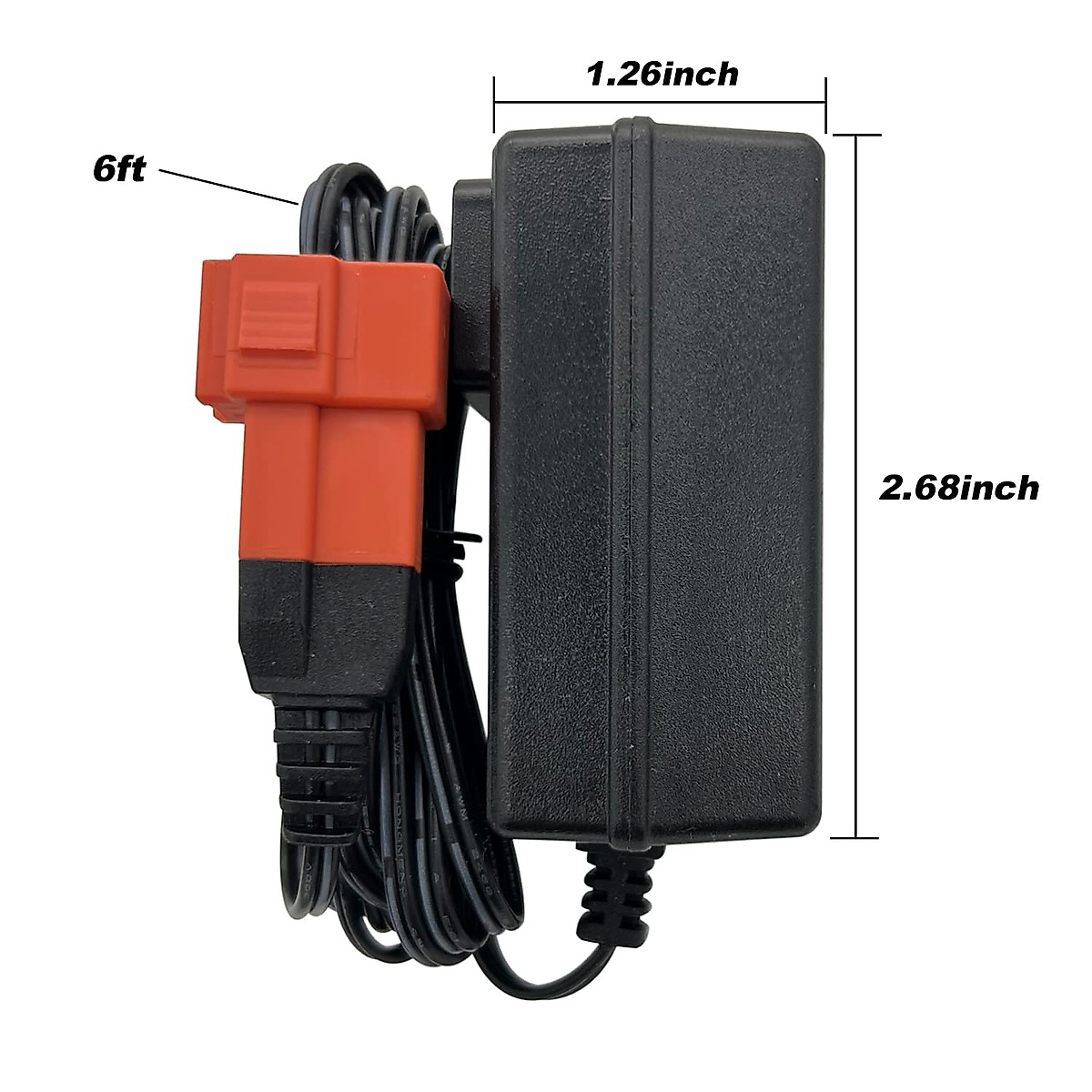 12 Volt Battery Charger for Ride On Toys 12V Kids Ride On Car Charger,12V Electric Car Riding Toy Battery Power Adapter Square Plug SL12-07-02