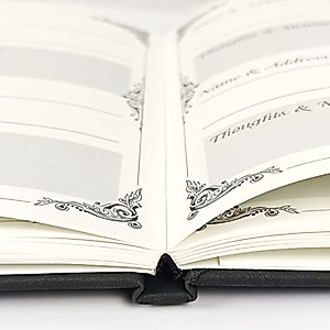 1 Set Funeral Guest Book, Memorial Guest Book Comes with Memory Table Card, Leather Guest Book for Funeral, Celebration of Life Guest Book, Funeral Guest Book for Memorial Service, Memorial Book