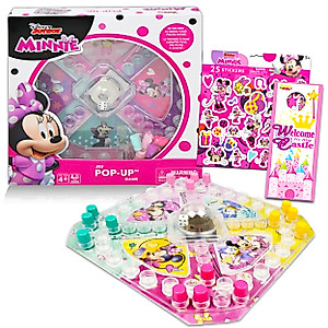 Disney Junior Minnie Mouse Pop Up Game ~ Minnie Mouse Board Game for Kids with Pop Up Dice and Minnie Mouse Stickers (Disney Junior Party Favors and Family Games)