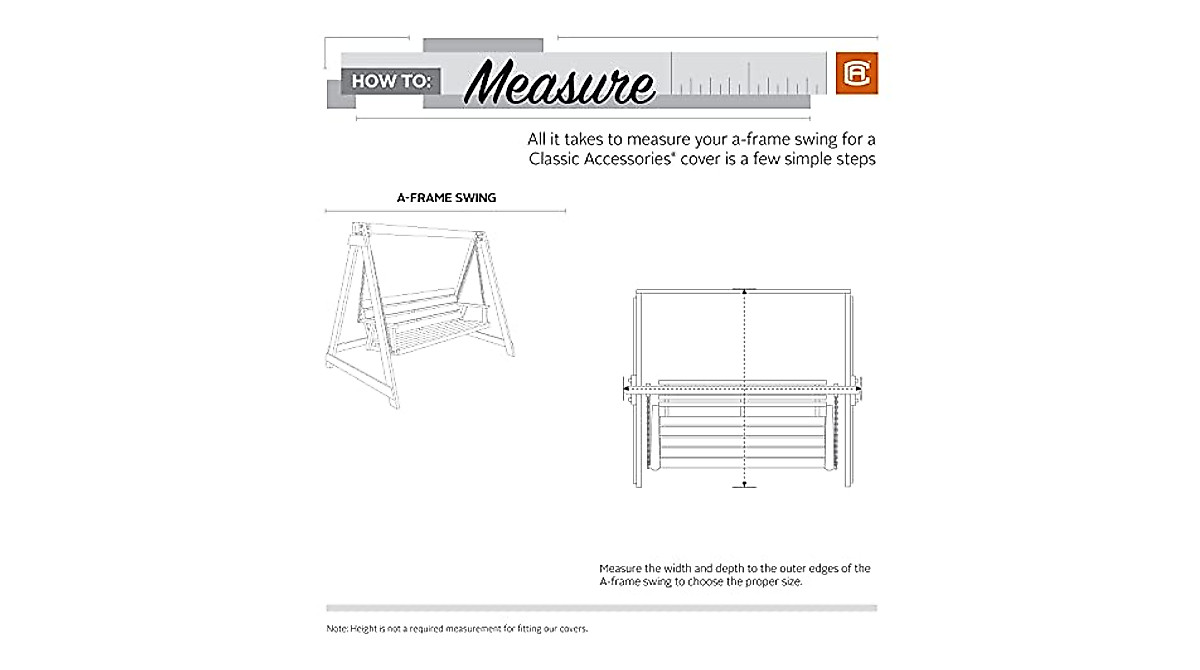 Veranda 72" A-Frame Swing Cover - Weather-Resistant Protection