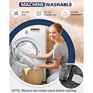 Double Sided Foot Warmer,2023 New Upgrade Electric Feet Heating Pads for Women Man with Fast Heating&Machine Washable,Electric Heated Foot Warmers with 8H Timer for Bed,Under DeskOfficeHome&Neuropathy