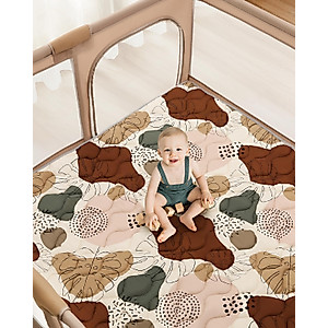 Blissful Diary Baby Play Mats for Floor, 71x59 Inch Extra Thicker & Large Soft Cushioning Foam Playmats for Babies and Toddlers, Foldable Washable Baby Crawling Mat for Playpen, Boho Design