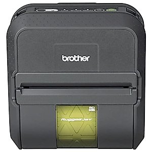 Brother Industries, Ltd - Brother RuggedJet RJ4040 Direct Thermal Printer - Monochrome - Mobile - Label Print - NO Battery, NO Cables