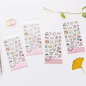 12 Sheets Kawaii Dog Korean Stickers for Kids - Cute Planner Stickers Journal Scrapbooking Stickers for DIY Arts and Crafts,Life Daily Planner,Bullet Journals,Scrapbooks,Calendars (Dog)