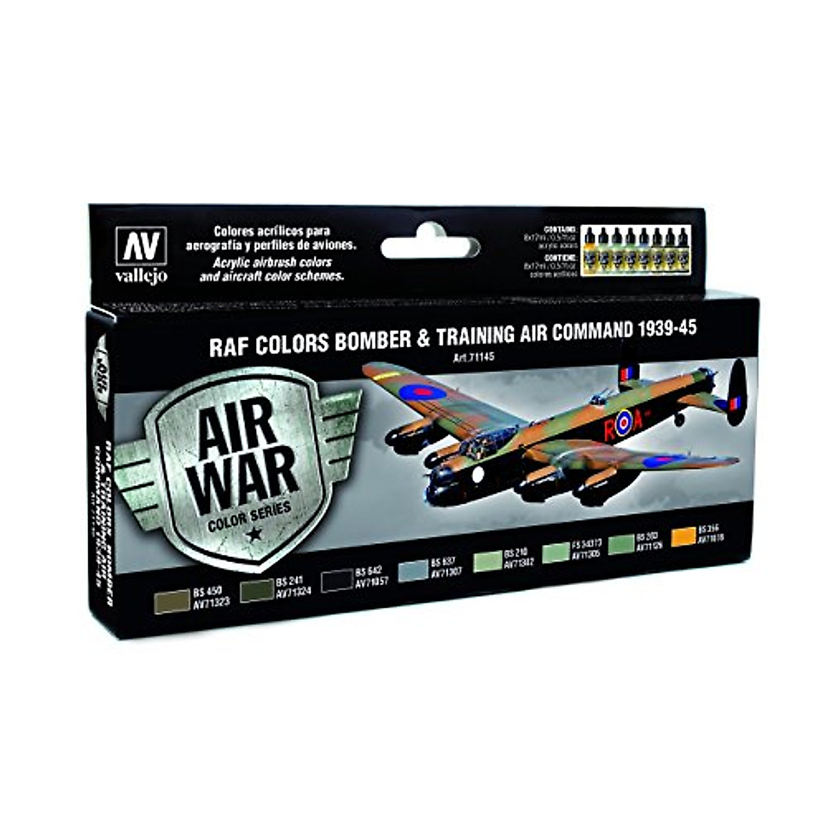 Vallejo RAF Colors Bomber & Training Command 1939-45 Model Paint Kit