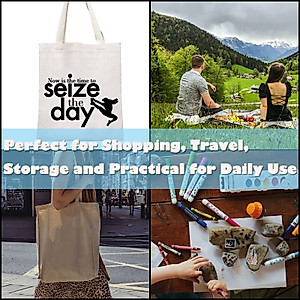 GJTIM TV Show Inspired Now is The Time to Seize The Day Musical Theatre Makeup Cosmetic Bag Gift Broadway Musical Gift (Seize The Day Tote)