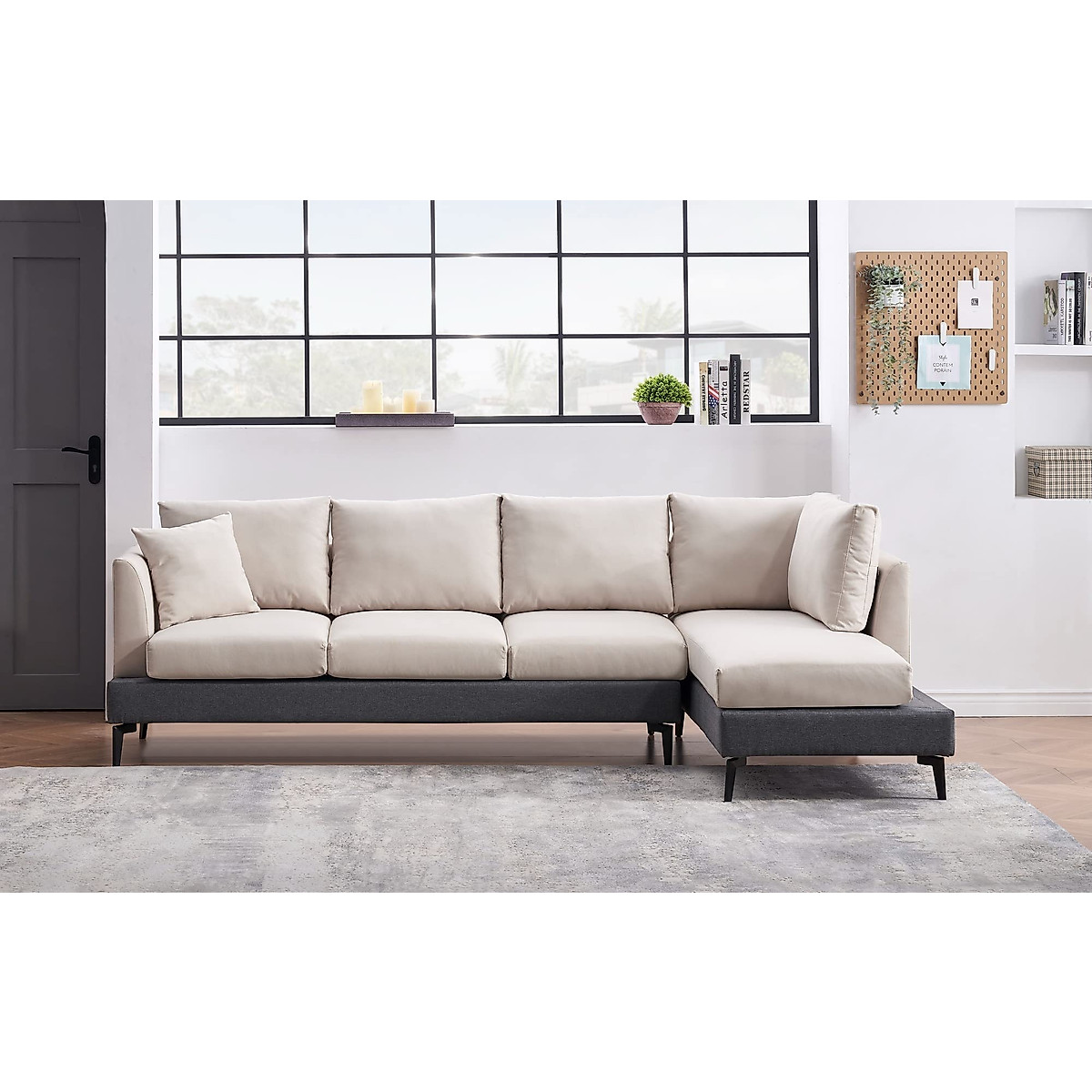 ViolaDresses The Sofa in The Corner of The Living Room is Multi-Person