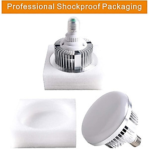 2Pack 85W Photography Light Bulb 2700-6400K Dimmable Tricolor LED Bulbs Spiral Softbox Bulb in E27 Socket for Photography Photo Video Studio Lighting Softbox