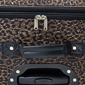 Rockland Jungle Softside Upright Luggage Set, Leopard, 4-Piece (14/19/24/28)