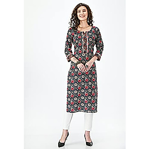 AnjuShree Choice Women Cotton Kurtis for women Blue