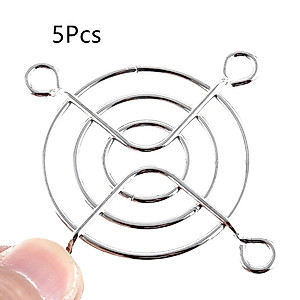 bnafes Fan Grill Axial Cooling Fan Finger Guard Grill Metal Wire 50mm AC DC Computer CPU 5Pcs