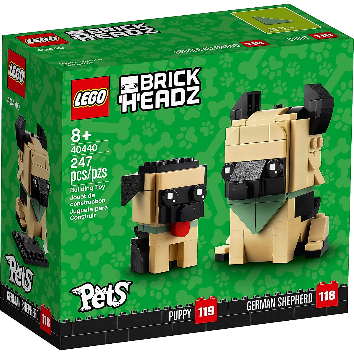 Lego BrickHeadz Pets Dogs, Cats, Fish, Birds or Hamsters (Choose Pet) (German Shepherd 40440)