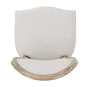 Christopher Knight Home Phinnaeus Polyester Beige Fabric Dining Chair (Set of 2), 2-Pcs Set