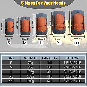 Frelaxy Compression Sack, Ultralight Sleeping Bag Stuff Sack Compression Stuff Sack - Space Saving Gear for Camping, Hiking, Backpacking (Turquoise, L)