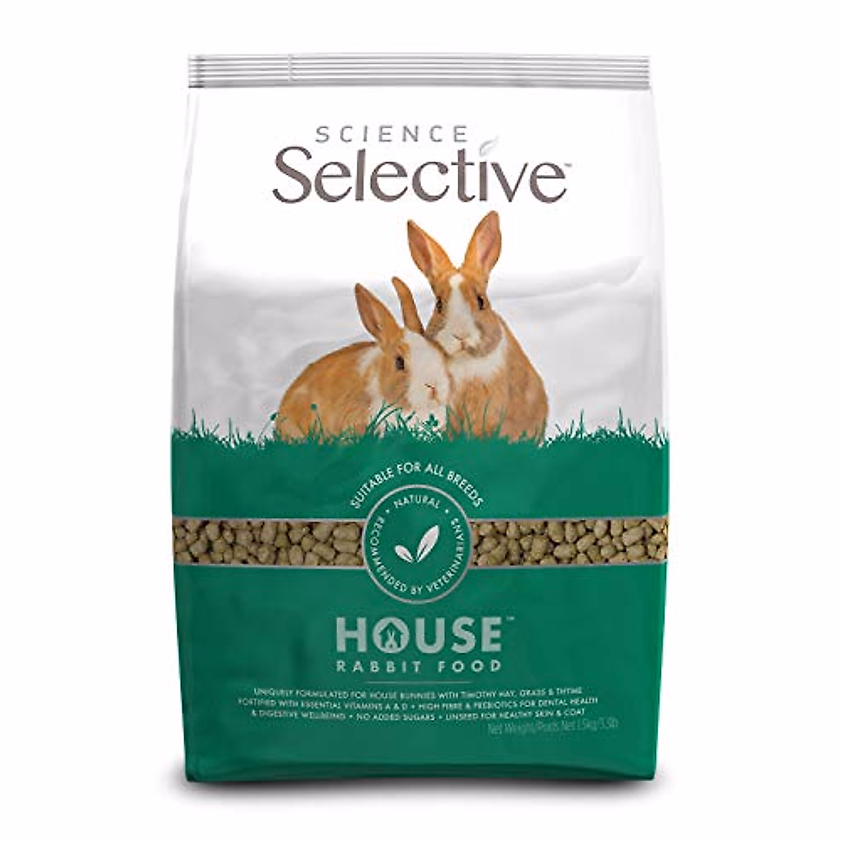 Supreme Petfoods Science Selective House Rabbit Food, Brown,Natural,52.8 ounces