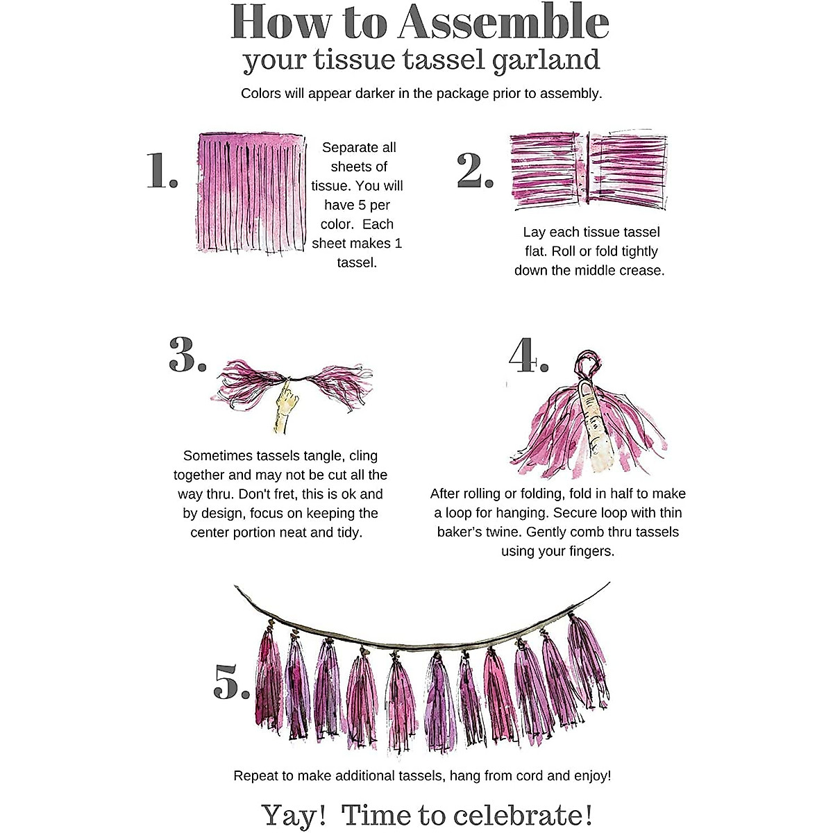 15PCS Pink Orange Peach DIY Tissue Tassel Garland Groovy Retro Party Tassel Banner Bunting Streamer for Girl Baby Shower Groovy Halloween Birthday Bridal Shower Nursery Classroom Wall Hanging Décor