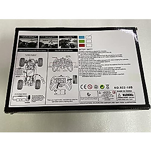 HOMYE Remote Control Car, 1:16 RC Cars for Boys Age 4-7 8-12 with Scale Sprays and Lights, 2 Batteries for 60 Minutes Playtime, All Terrains RC Drift Car for Boys Girls