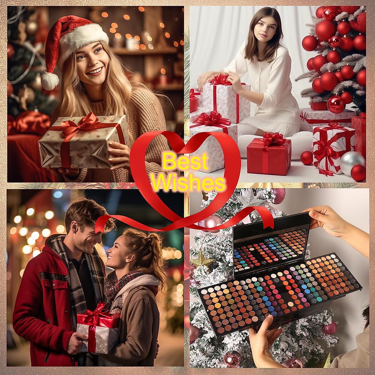 Women Makeup Sets Full Kits - 190 Colors Cosmetic Make Up Gifts Combination with Eyeshadow Facial Blusher Eyebrow Powder Face Concealer Powder Eyeliner Pencil with Full Size Mirror Makeup Palette Kit