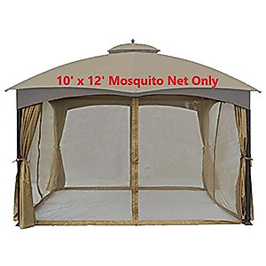 APEX GARDEN 10 Ft. x 12 Ft. Gazebo Replacement Mosquito Netting (Mosquito Net Only)