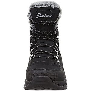 Skechers Women's Cold Weather Boot Snow, Black, 8.5